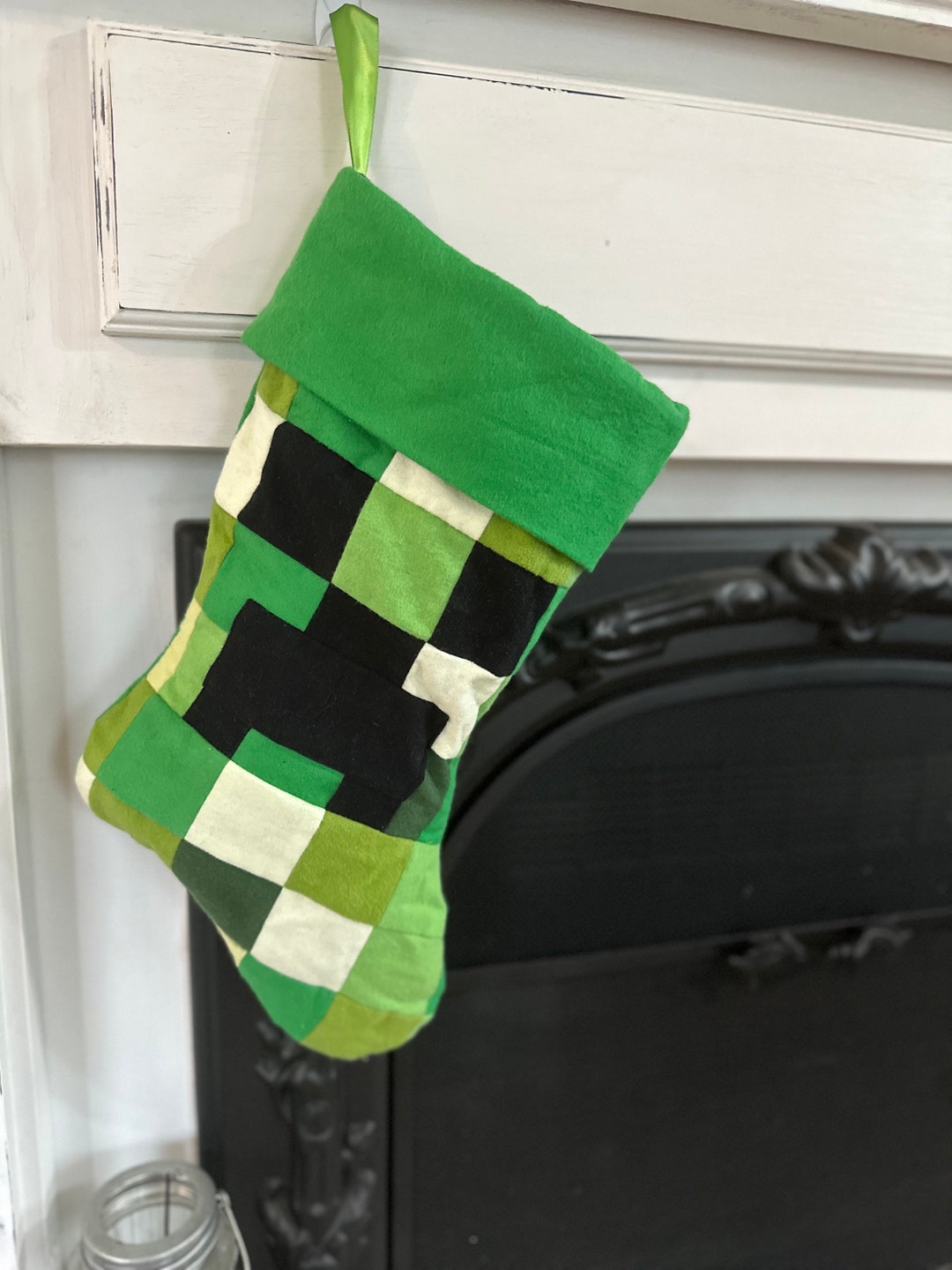Minecraft Creeper Stocking With Optional Personalization - Etsy