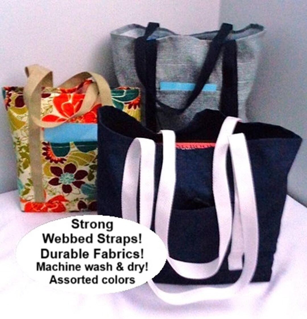All-purpose Totes! Durable, Quality Fabrics! Stitched to Last! Machine ...