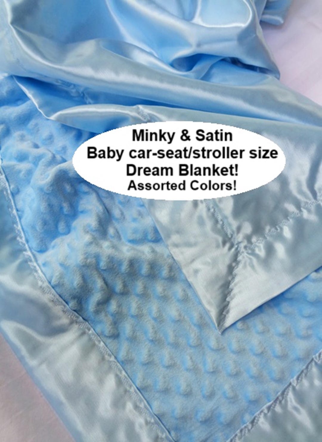 Baby DREAM BLANKET! for Car-seat or Stroller 30"x 32"! Cozy Minky ...