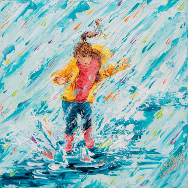 Rain Painting - Etsy