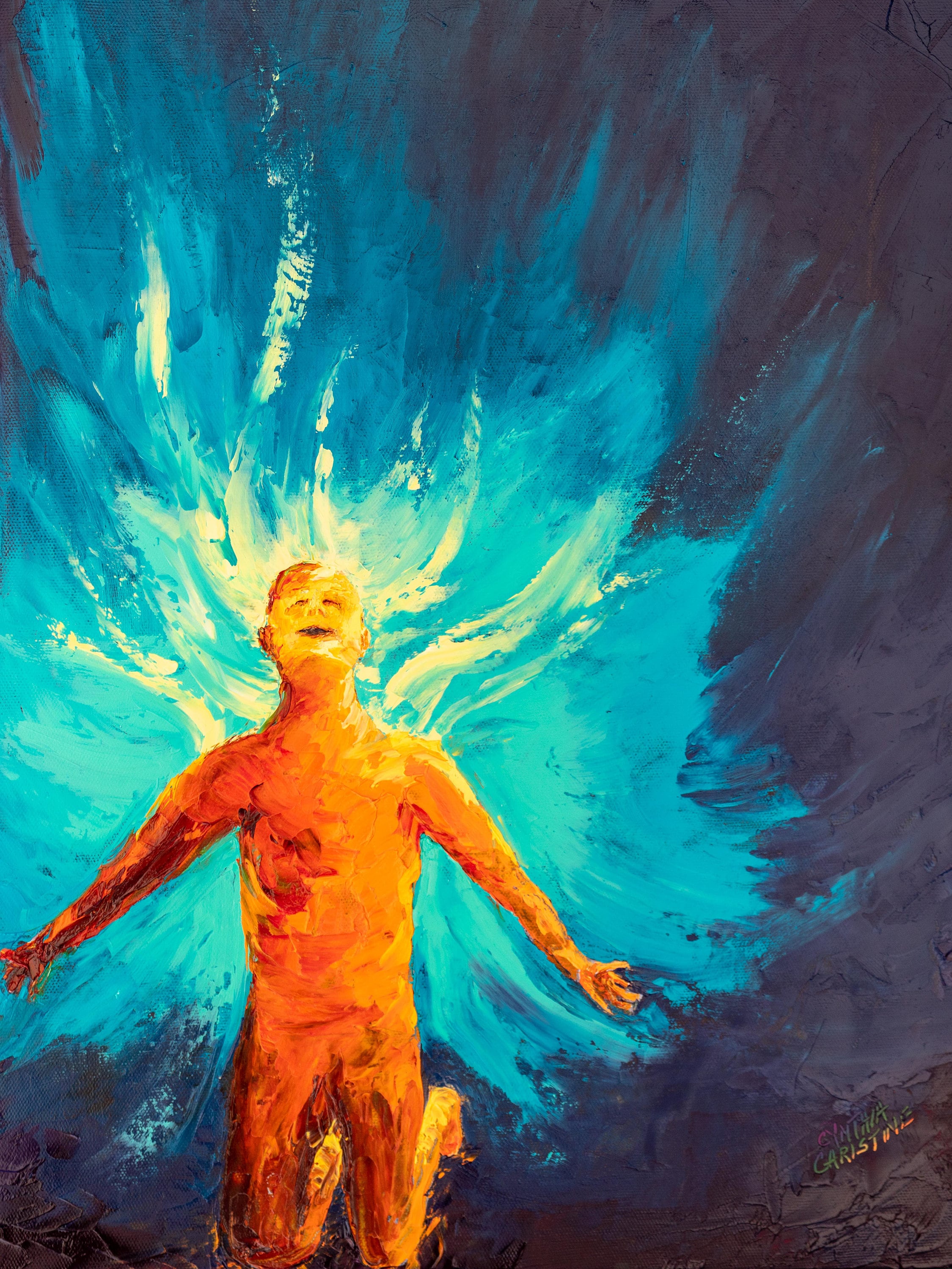 Abstract Man, Seeker of Truth, Seek First Wall Art, Spiritual Peace ...