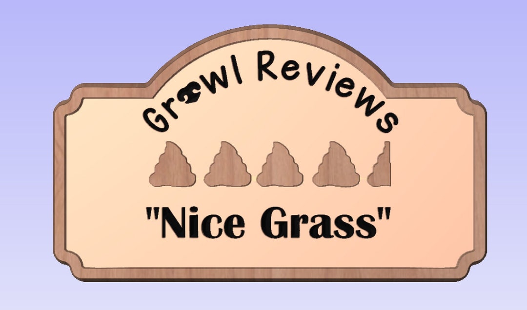 Dog Poop Reviews - Nice Grass CNC CRV SVG - Etsy
