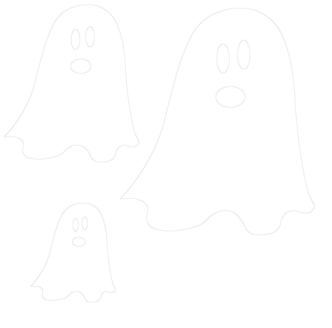 Cute Ghost Cutout Digital File - Etsy
