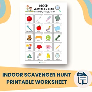 Indoor Scavenger Hunt for Kids – Printable Game for Rainy Days ...