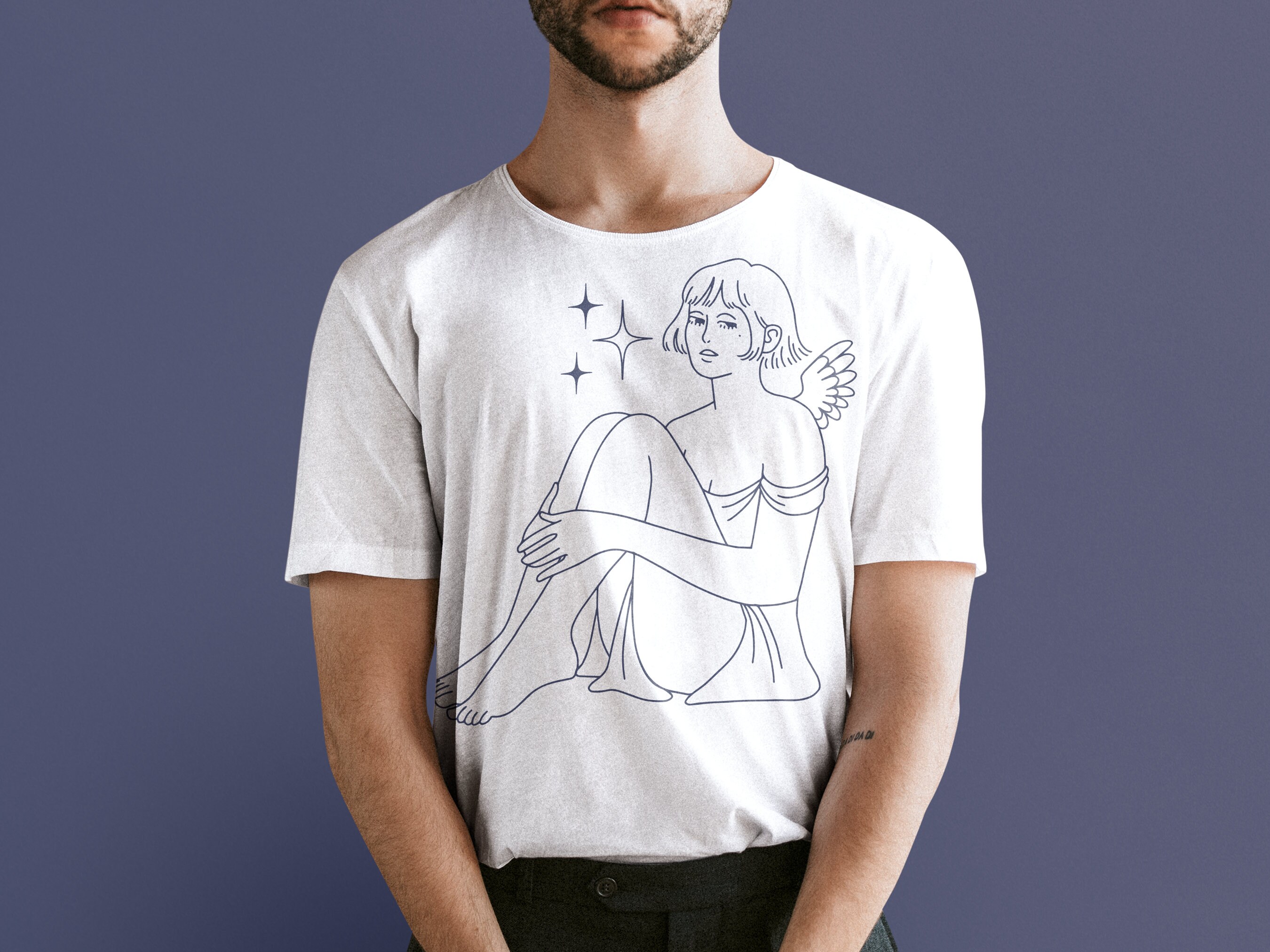 Angel Girl Svg Bundle / Line Art Svg / Angel Clipart / Pixie - Etsy ...