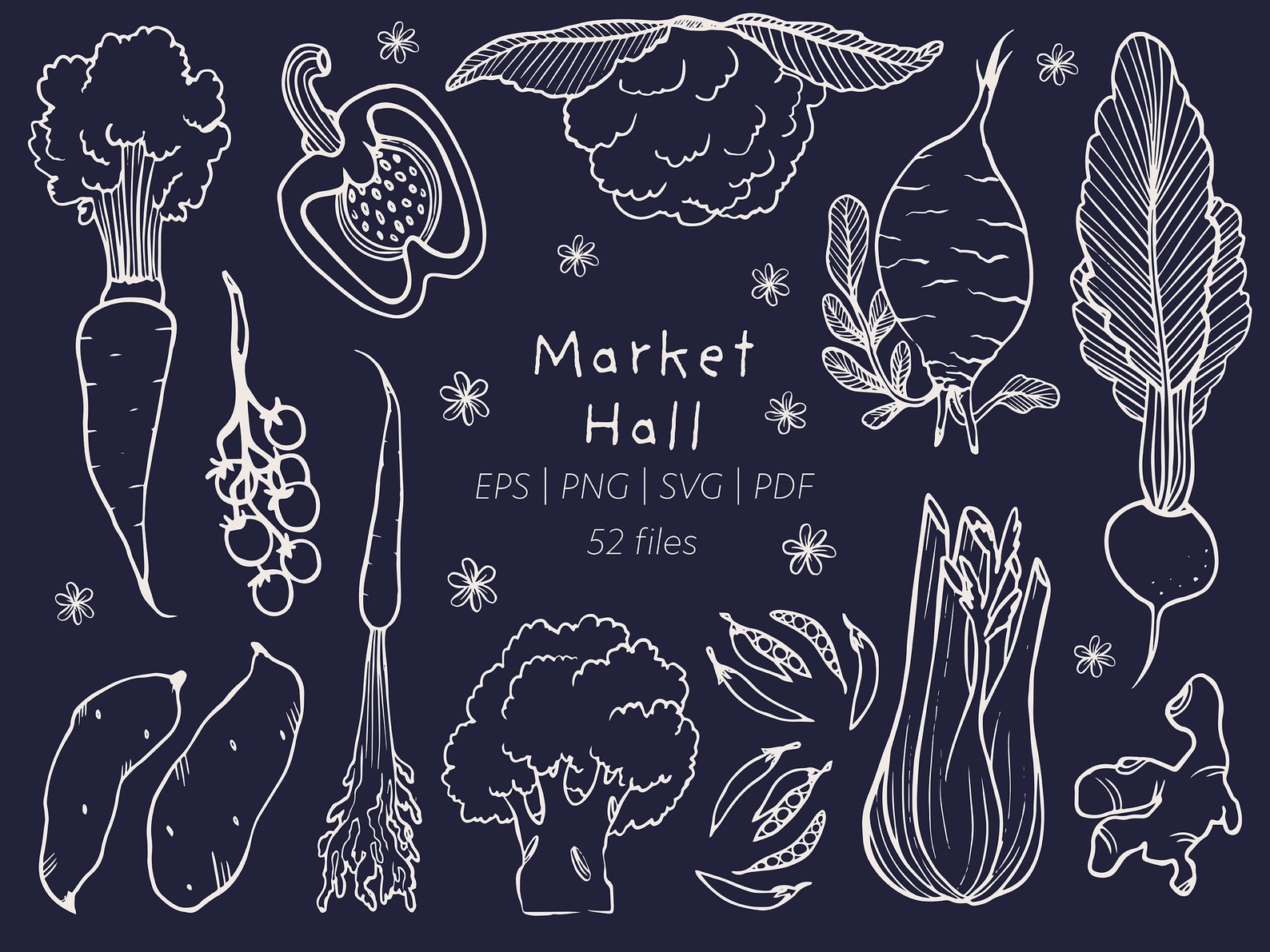 Food Svg Bundle Food Clipart Food Svg Vegetable Svg | Etsy