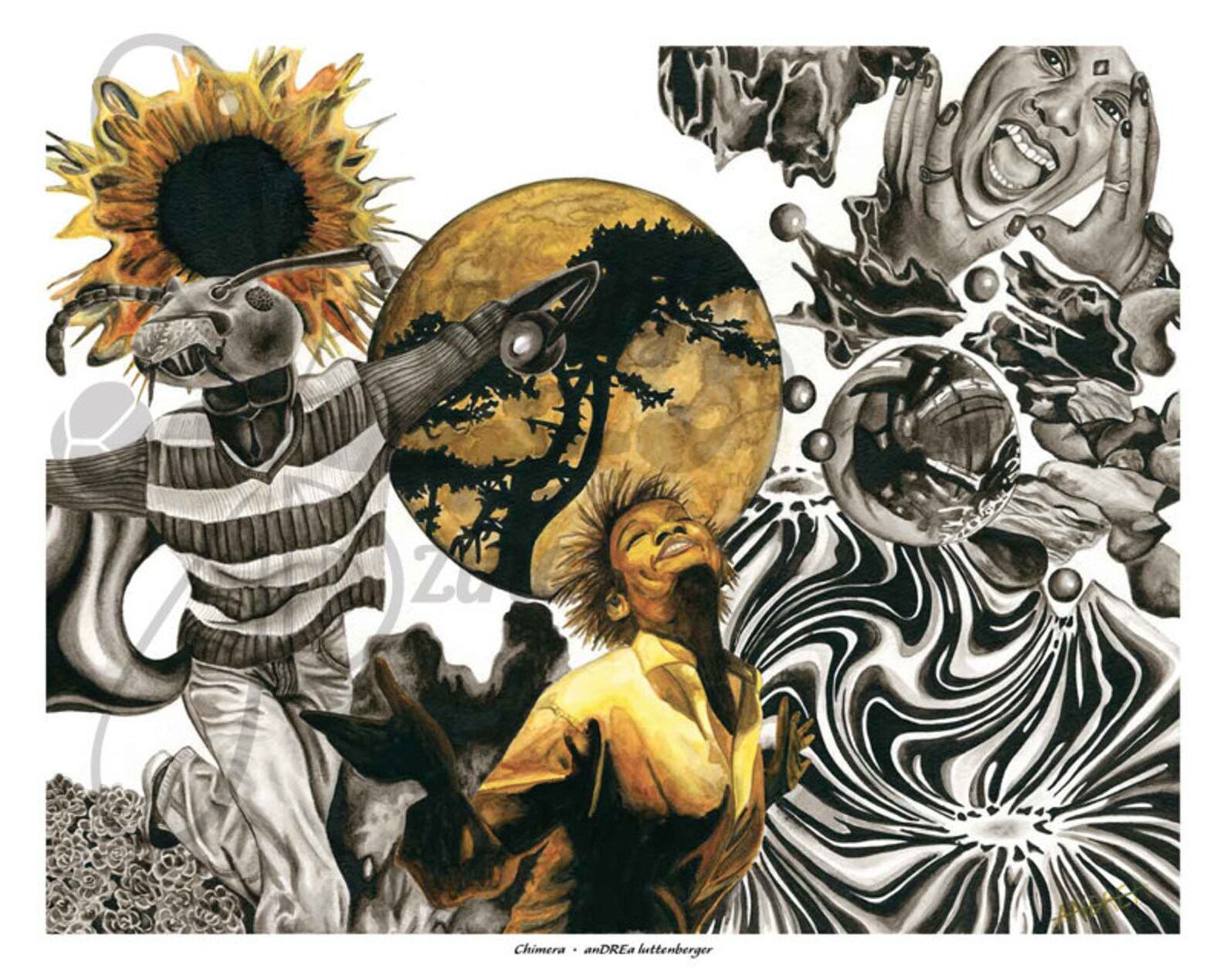 Chimera 16 X 20 Giclée Print on Archival Bright White Paper-230gsm ...