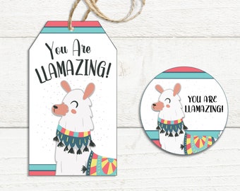 Llama Gift Tags - Etsy