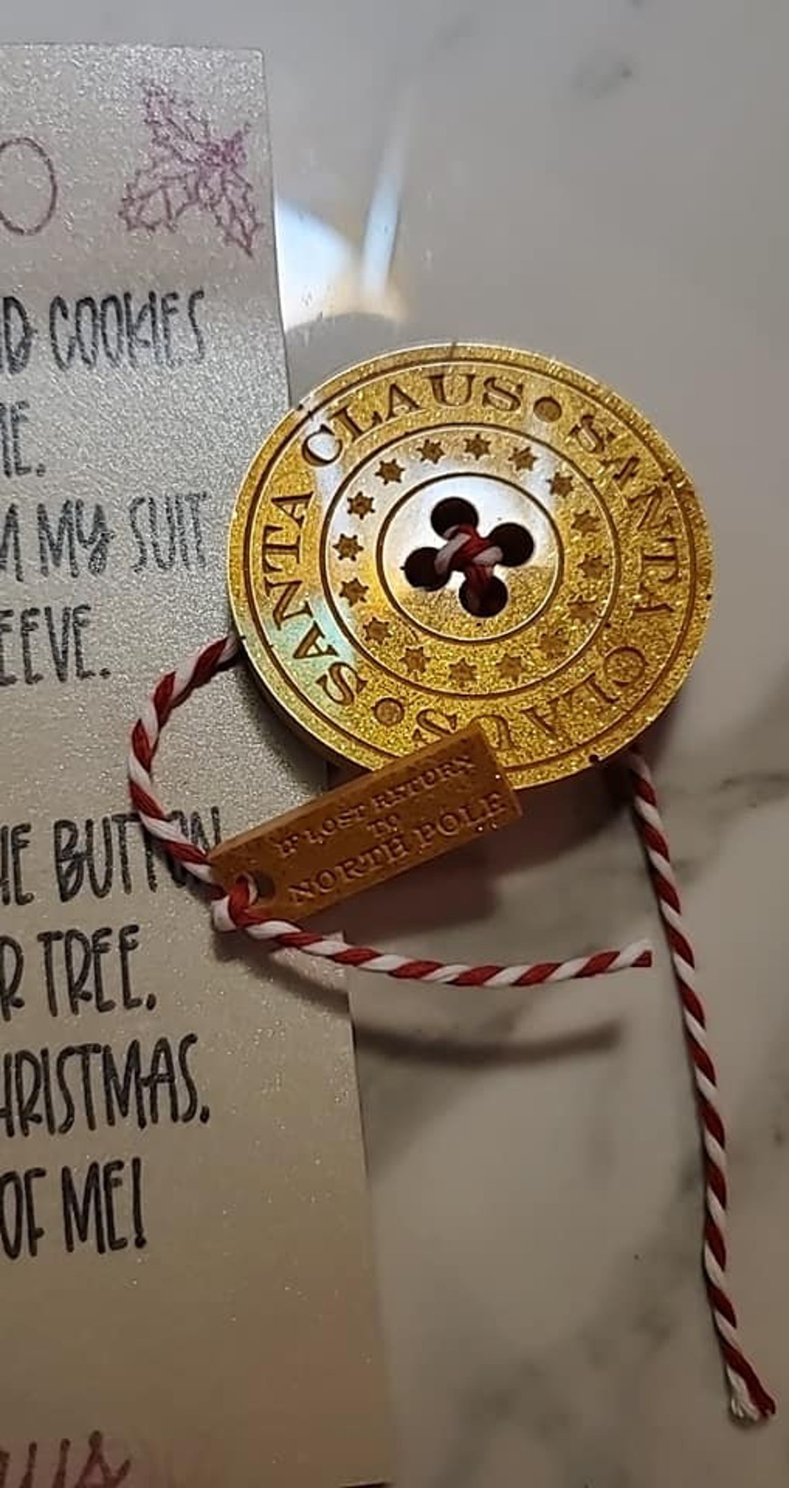 Santa's Missing Button - Etsy