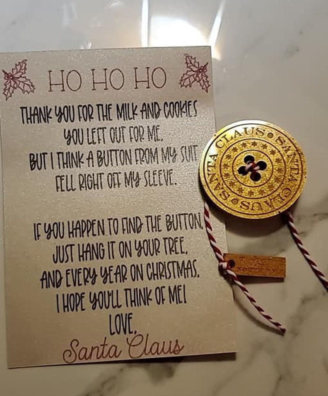 Santa's Missing Button - Etsy