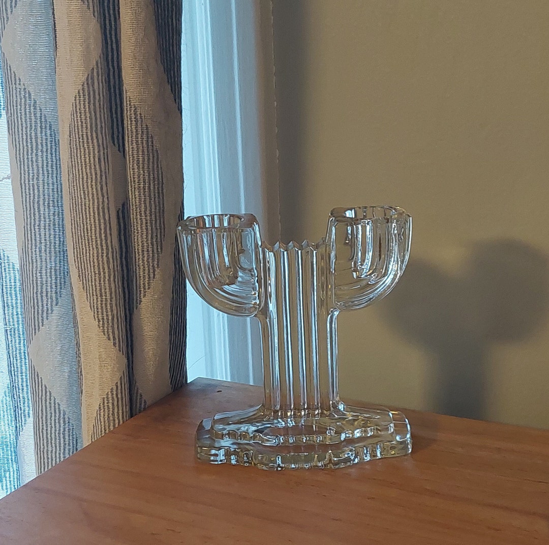 Vintage Anchor Hocking Queen Mary Candleholder MCM Cactus Shape - Etsy