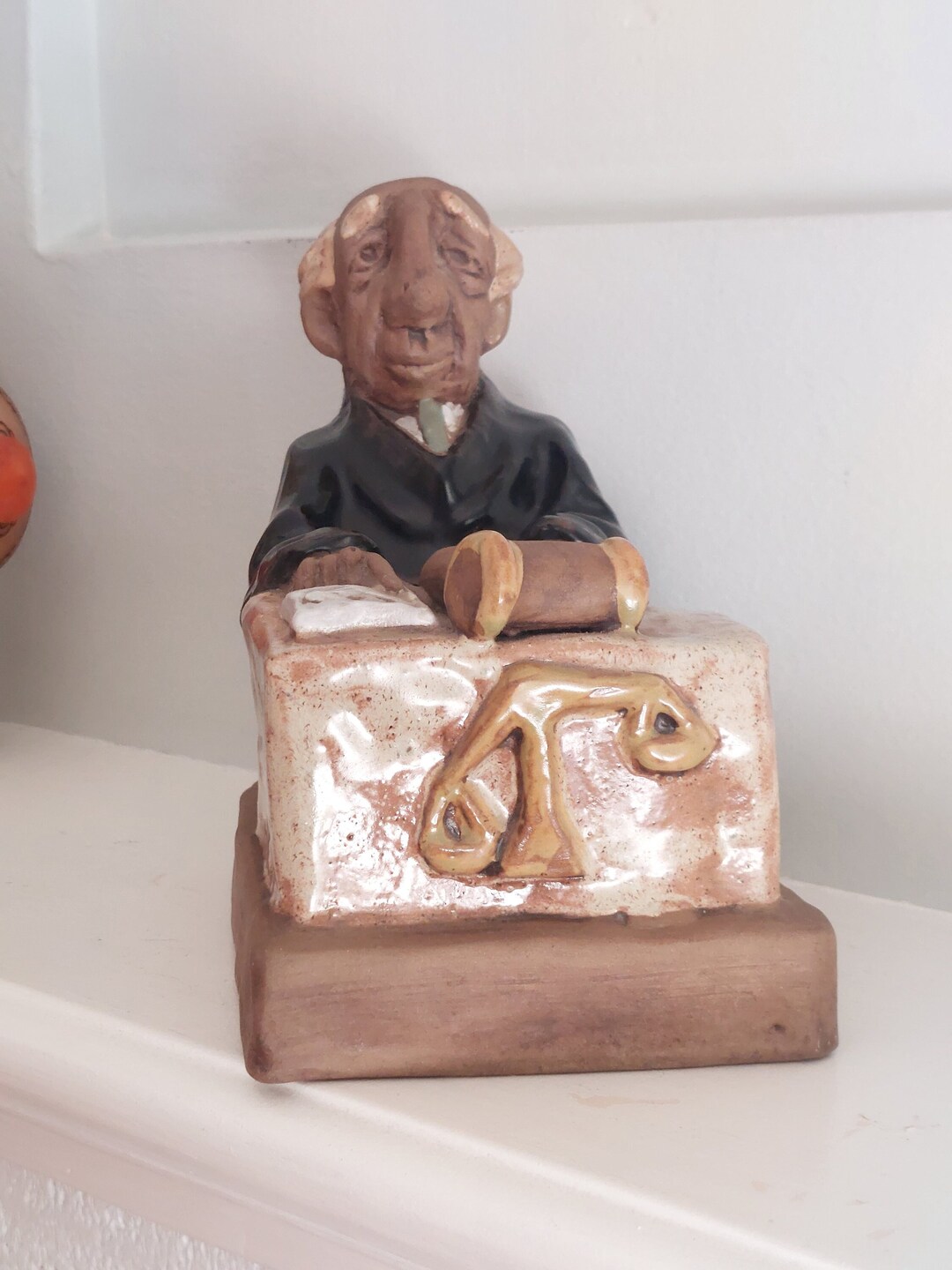 Vintage Clay Pottery Judge, Scales of Justice, Stamped USA - Etsy