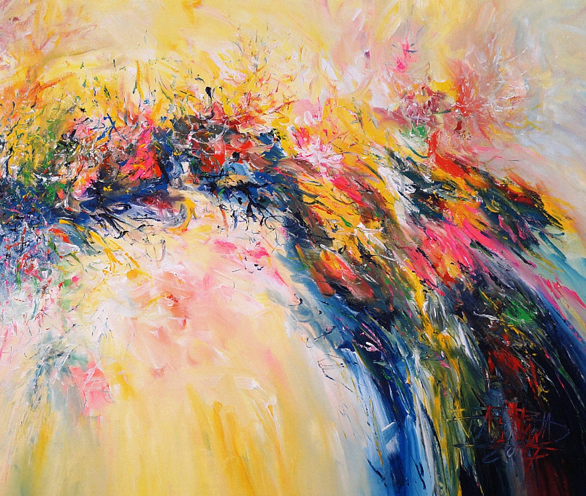 Buy Large Artwork Full of Positive Energy 57.1 " X 41.4 ". Big Size XL ...