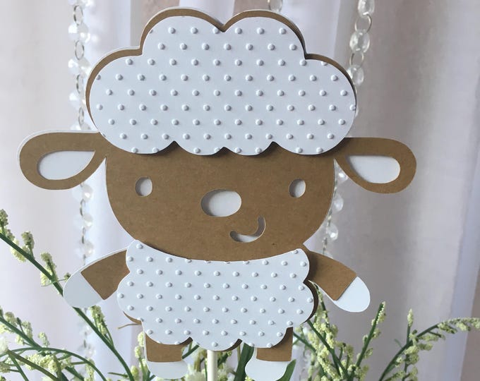 Lamb Centerpieces Stick/ Lamb Shapes/ Sheep Baby Shower/ Tan - Etsy