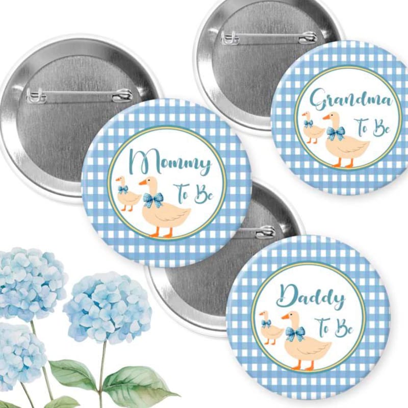 Baby Shower Buttons - Etsy