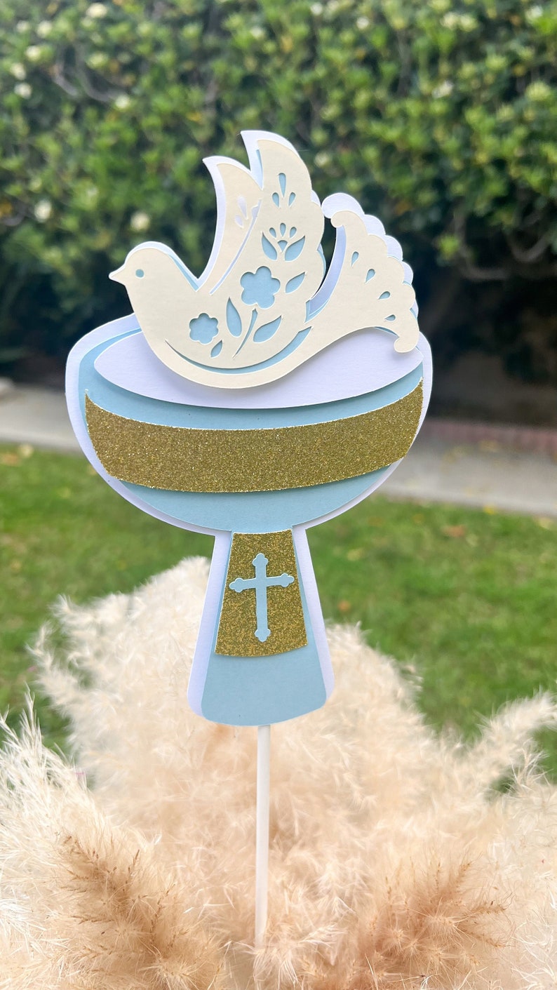 Baptism Centerpieces Stick/first Communion/ Dove Centerpieces Stick ...