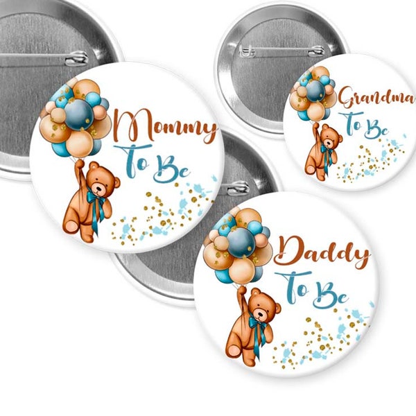 Baby Shower Buttons - Etsy
