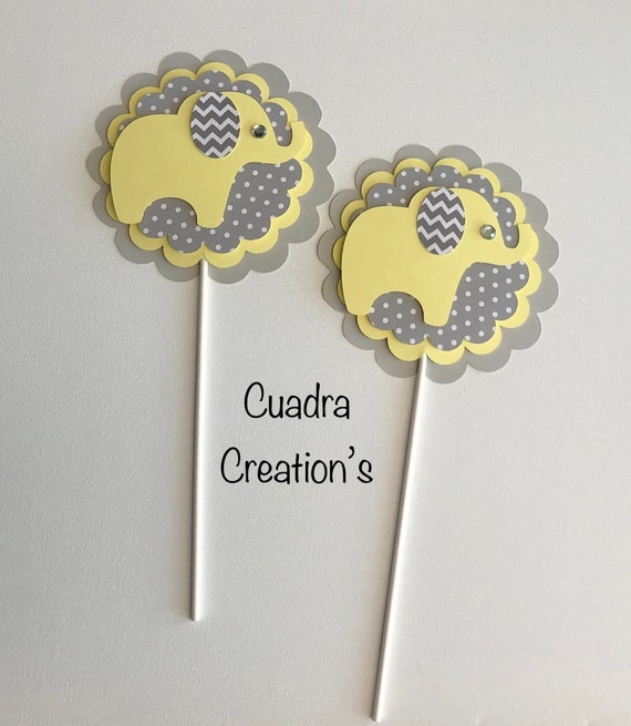 Elephant baby shower/ Elephant theme/ elephant/ yellow elephant ...
