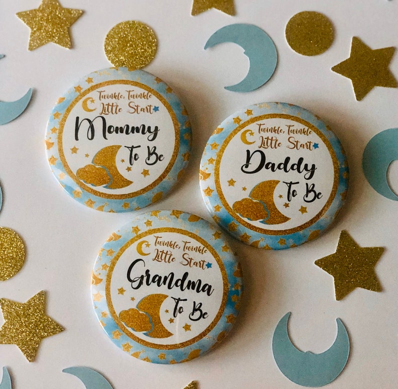 Twinkle Twinkle Little Start / Baby Shower/ Pins Buttons/ - Etsy