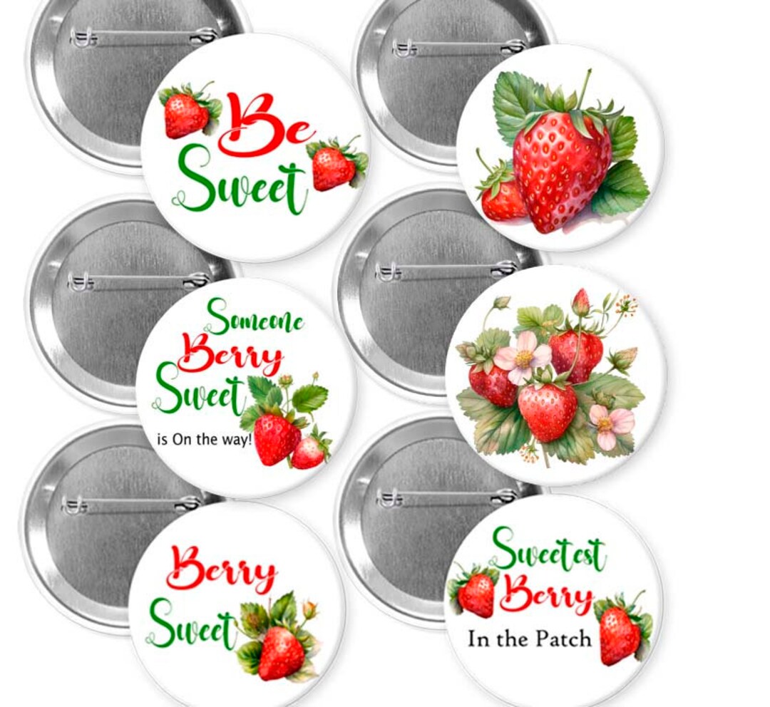Berry Pins Buttons/berry/strawberry/ Berry Theme/ Berry Decoration ...