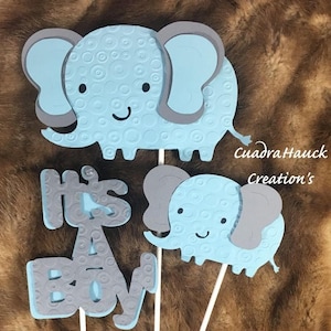 Elephant Baby Shower/ Elephant Theme/ Elephant Baby Shower/ Light Blue ...