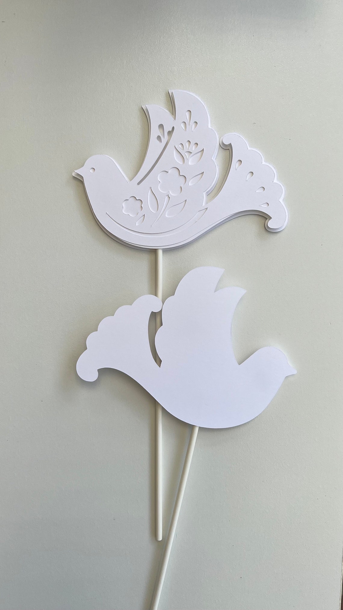 White Dove/ Dove Centerpieces Stick/ Dove Baptism/ Dove - Etsy