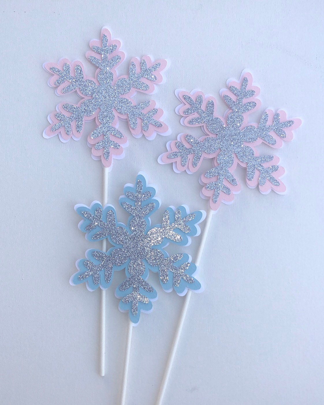 Light Blue Snowflakes