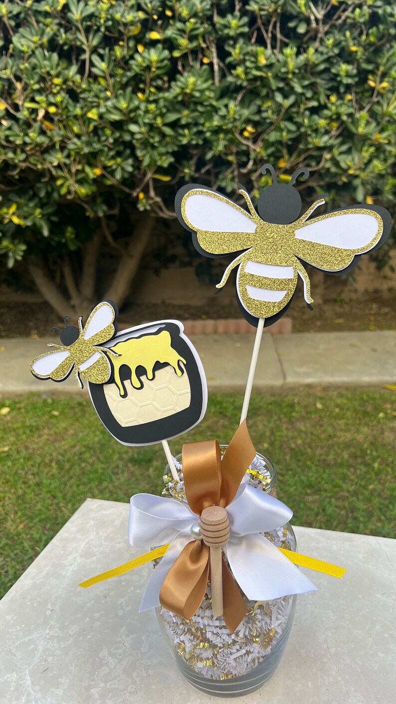 Bee/ Bee Theme/ Bee Decor/ Centerpieces Stick/ Bee Baby Shower/ Bee ...