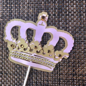 Royal Princess Centerpiece Stick/ Little Princess/ Light Pink and Gold ...