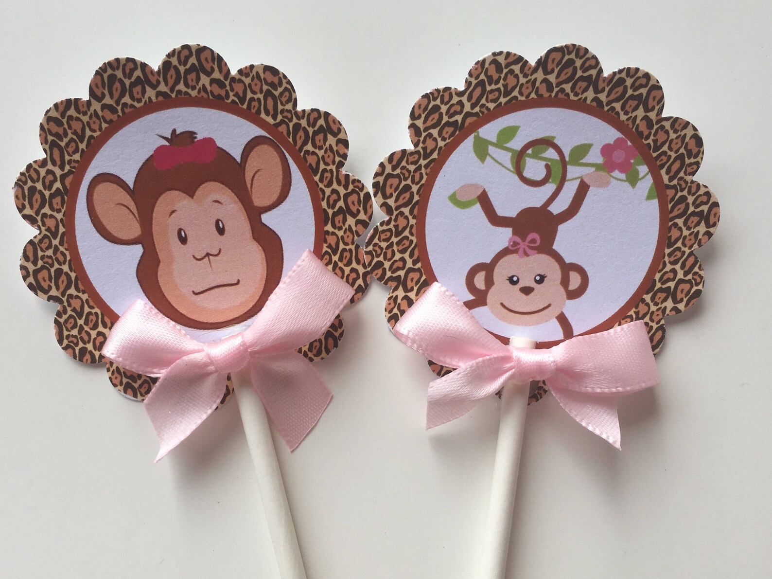 Monkey Cupcake Toppers/ Cupcake Toppers/ Monkey Theme/ Baby | Etsy