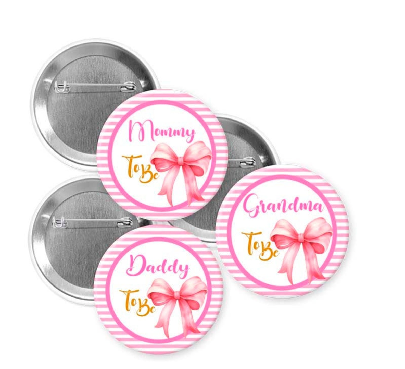Coquette Bow/coquette Pins Buttons/coquette/pins Buttons Baby Shower ...