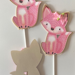 Baby Fox/ Fox Baby Shower/ Fox Theme/ Fox Centerpieces Stick/ Cute Fox ...