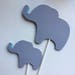 Elephant Centerpieces Stick/elephant Baby Shower/peanut Elephant ...