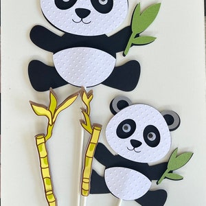 Panda/panda Baby Shower/panda/ Panda Centerpieces Stick/ Panda Decor ...