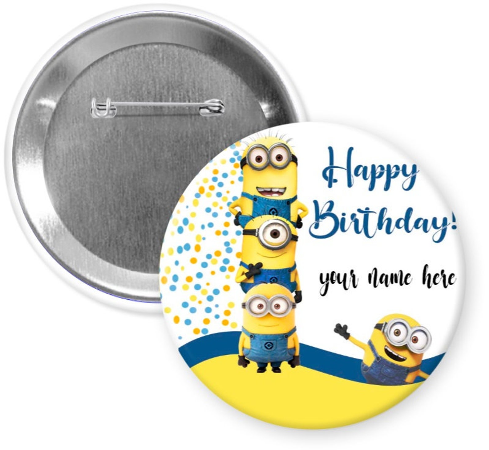 Minions/pins Buttons/minions Birthday Party/minions - Etsy