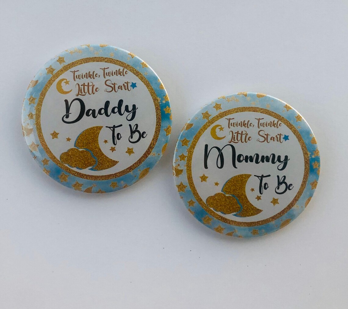 Twinkle Twinkle Little Start / Baby Shower/ Pins Buttons/ - Etsy