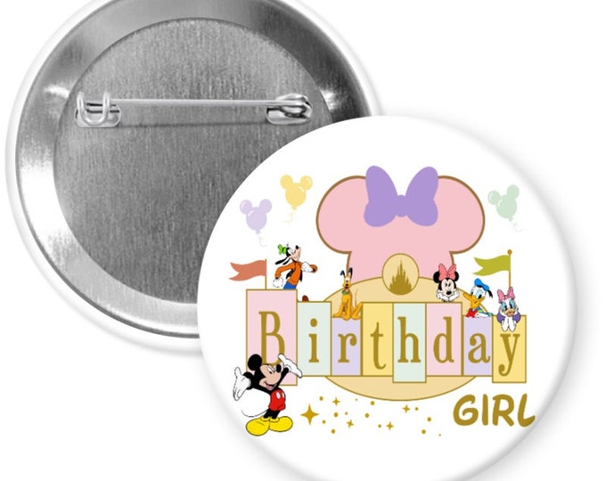 Aurora Disney Birthday Buttons-disney Birthday Pins Disney Buttons ...