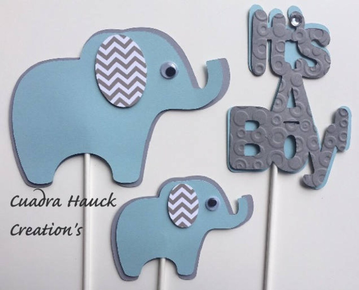 Elephant Centerpieces Stick/elephant Baby Shower/peanut | Etsy