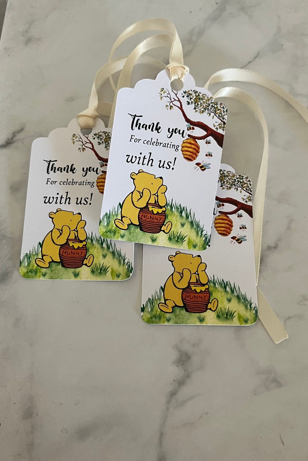 Winnie Pooh/ Winnie Pooh Labels Tags/ Party Favor Tags/ Baby Shower ...