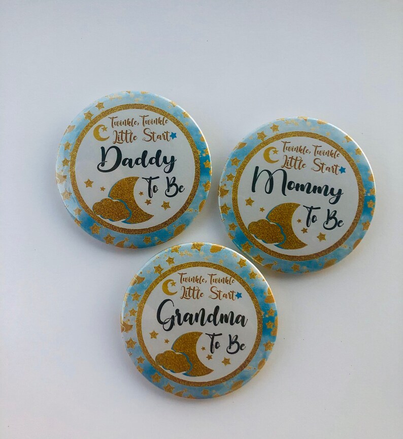 Twinkle Twinkle Little Start / Baby Shower/ Pins Buttons/ - Etsy