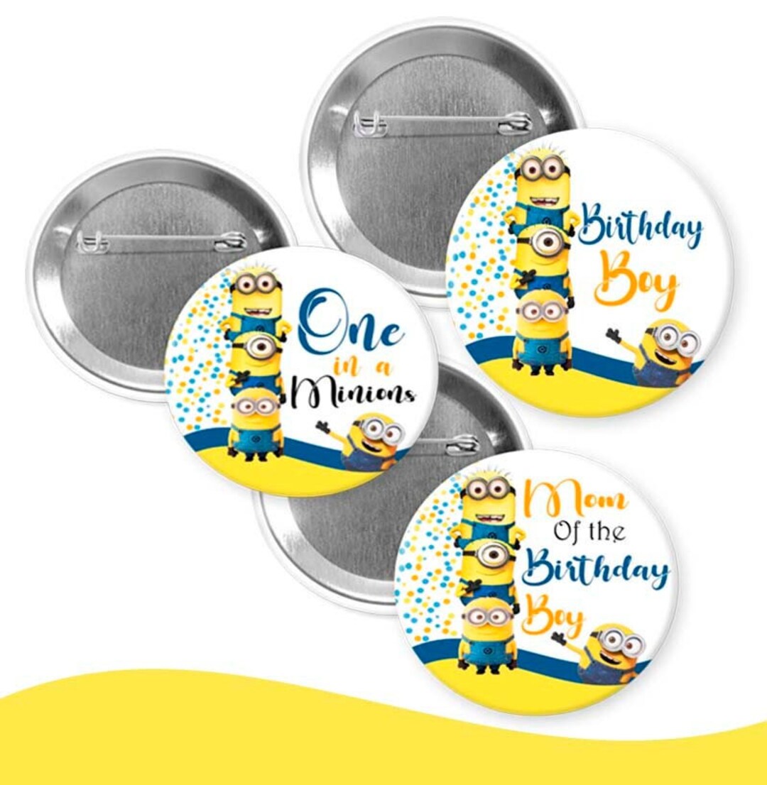 Minions/pins Buttons/minions Birthday Party/minions Theme/minions ...