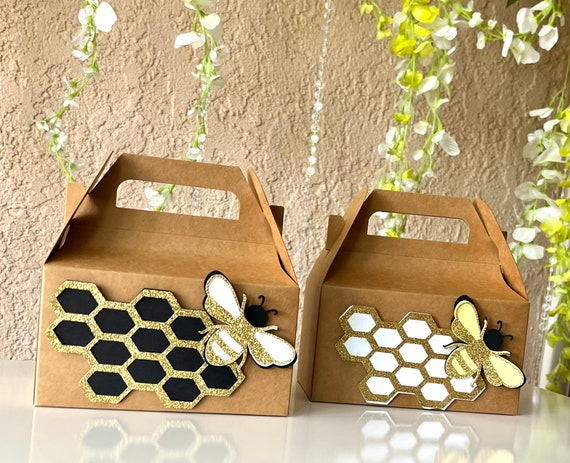 bee/Party favor/bee Favor Boxes / baby shower favor boxes / bee theme ...