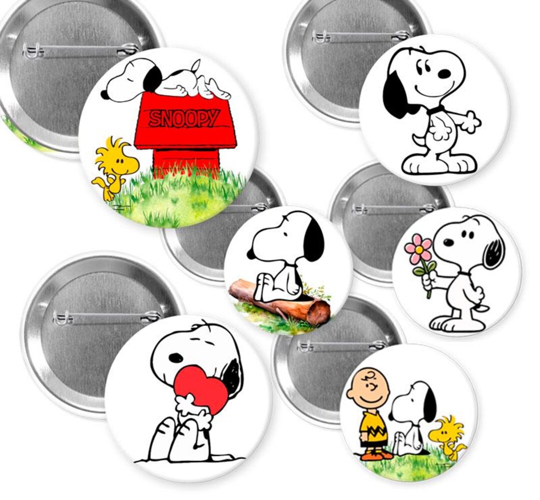 Snoopy/ Snoopyy Dog/charliee Brown/ Snoopy Pins Buttons/ Cute Dog Party ...