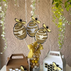 Honey Bumble Bee/ Bee Centerpieces Stick/ Bee Decoration/ Bee Decor/bee ...