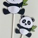 Panda/panda Baby Shower/panda/ Panda Centerpieces Stick/ Panda Decor ...