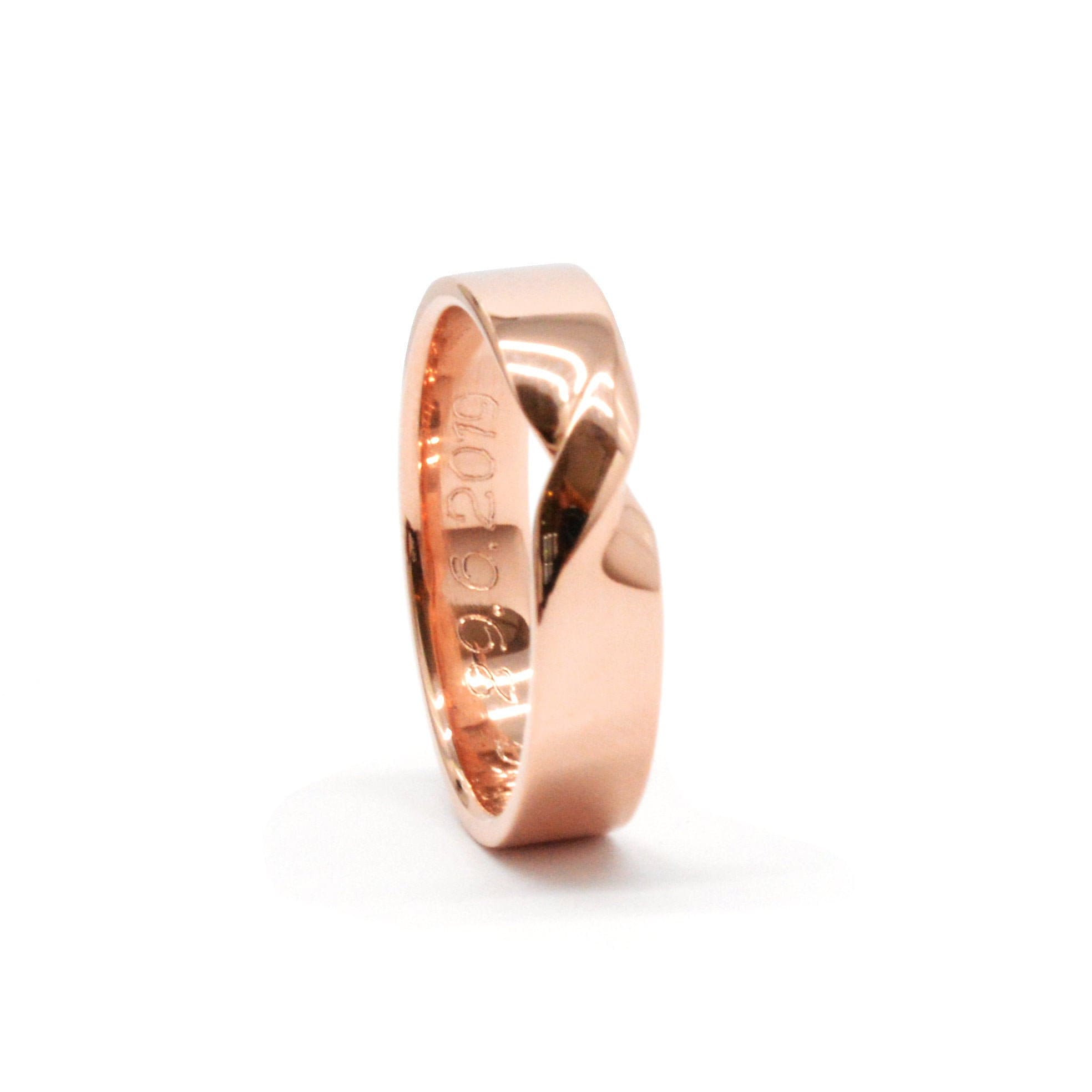 Mobius Strip Ring Rose Gold Mobius Man or Woman Wedding Ring Mobius ...