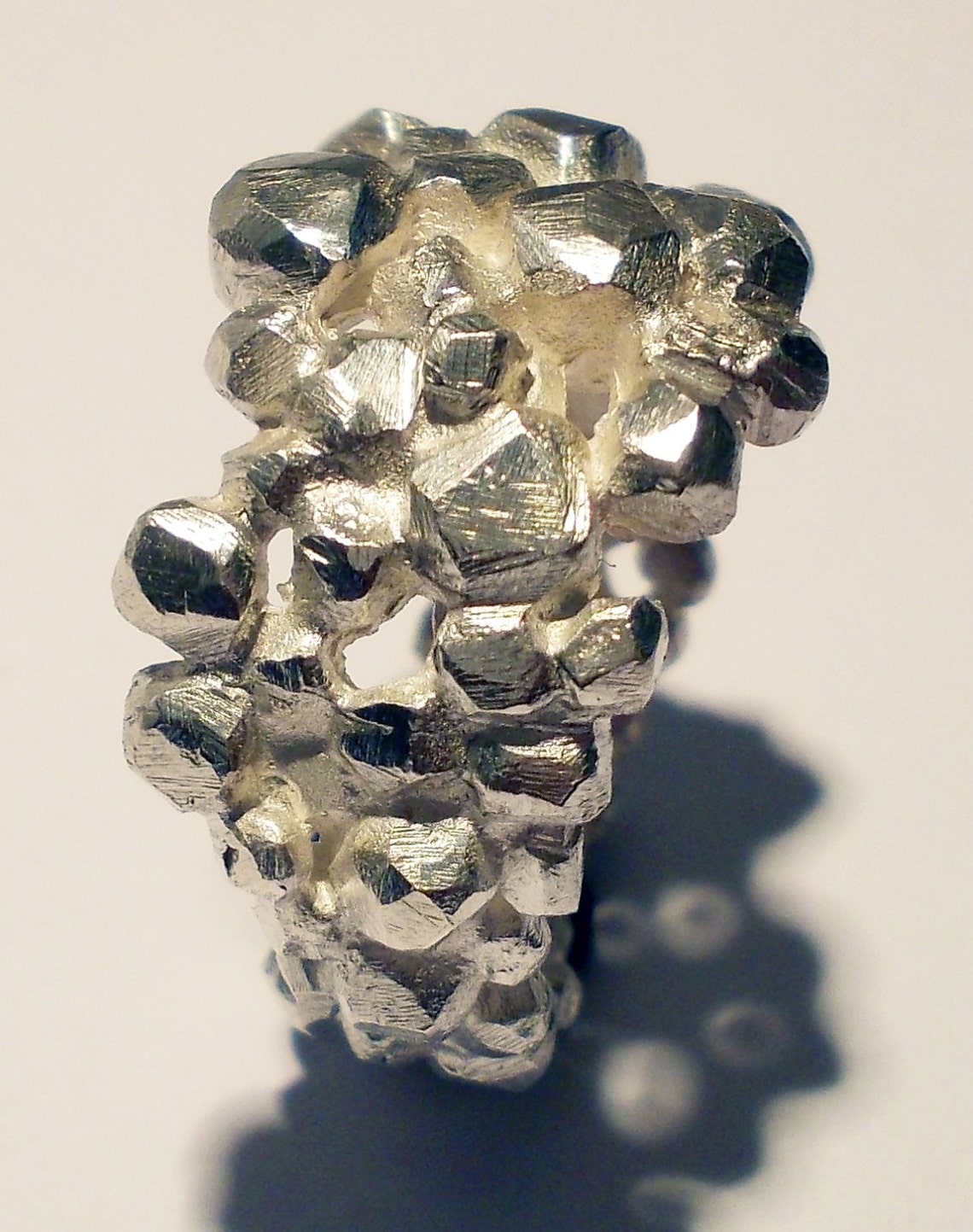 Silver Design Cocktail Ring-handmade Ring-sterling Silver-rocks on the ...