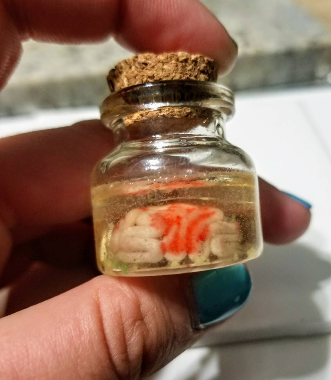 Gory Brain in a Jar Glows in the Dark - Etsy