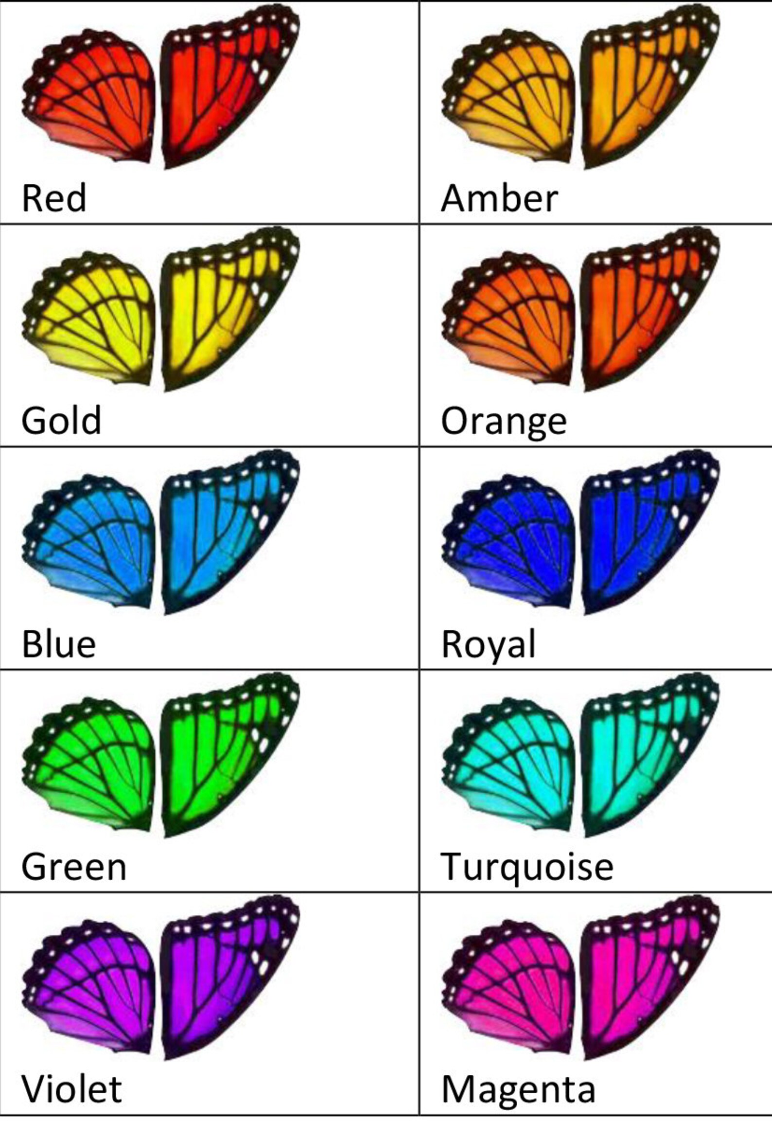 Single Butterfly Wing Earrings - Choose Your Color - Etsy