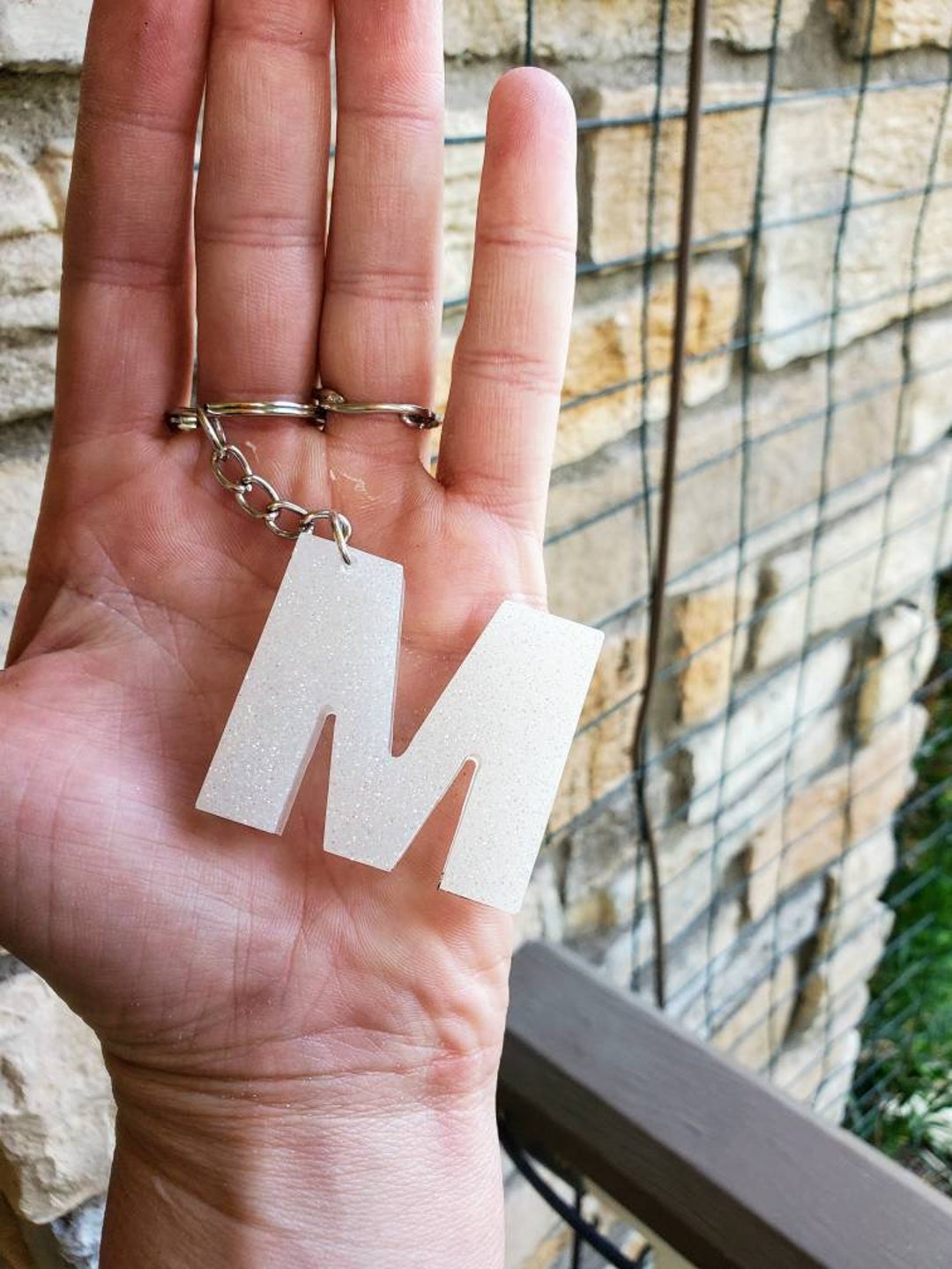 GLOW in the Dark Letter Keychain - Choose Your Letter - Etsy